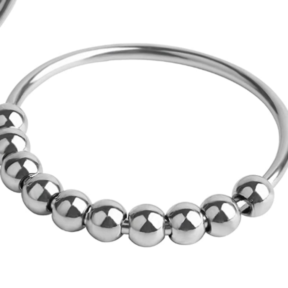 Jewelry | Stainless Steel Spinning Fidget Ring | Poshmark